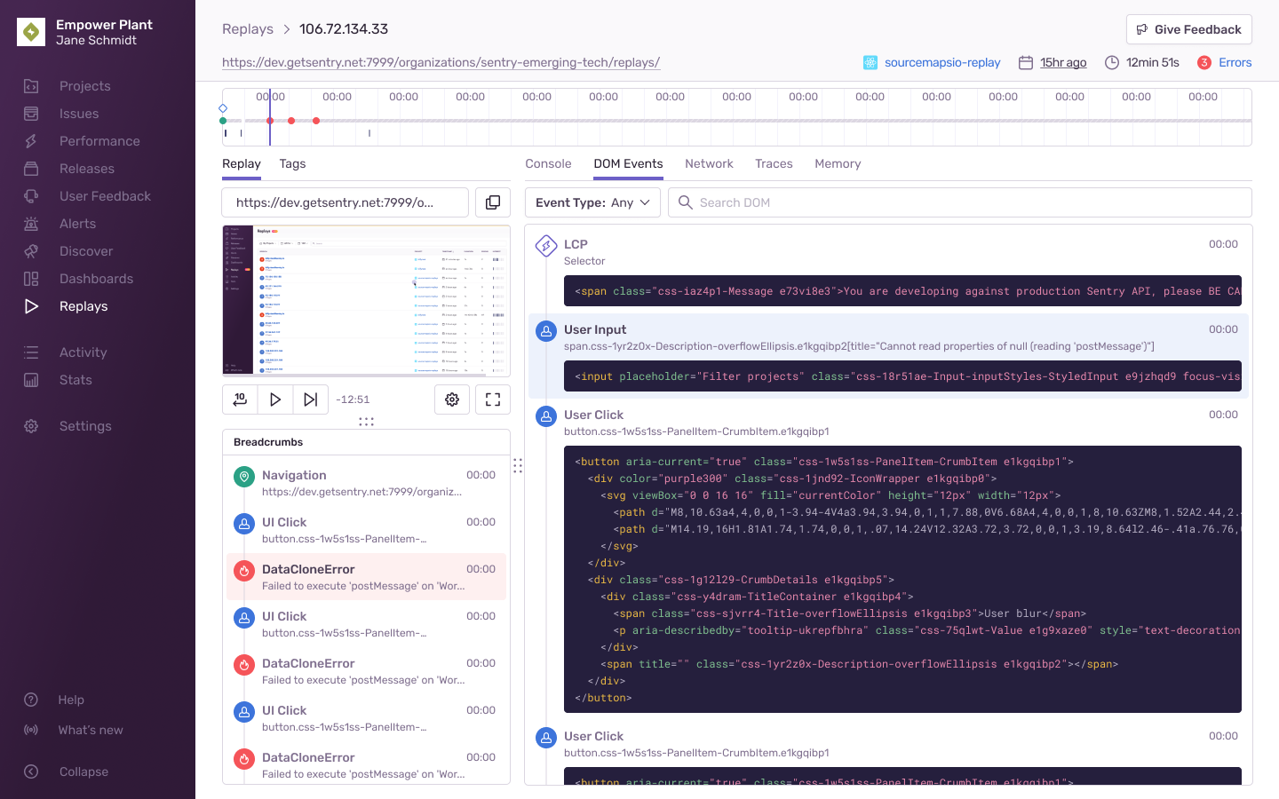 Each tab looks quite different · Issue #38620 · getsentry/sentry · GitHub