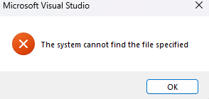 The system cannot find the file specified · Issue #2215 · CosmosOS/Cosmos · GitHub