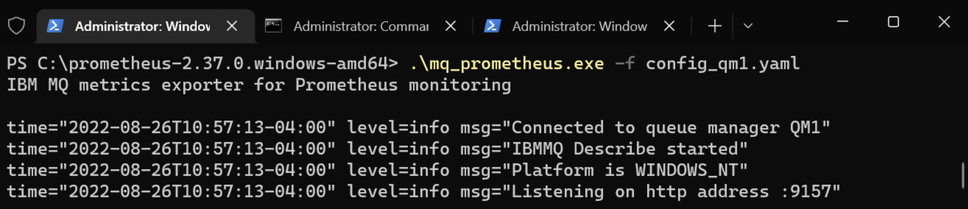 Run mq_prometheus detached? · Issue #152 · ibm-messaging/mq-metric-samples · GitHub