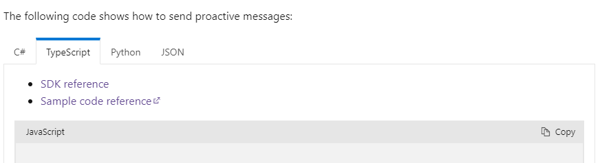 Issues with Typescript sample code · Issue #8282 · MicrosoftDocs/msteams-docs · GitHub
