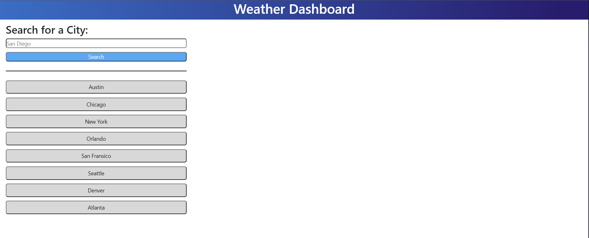 GitHub - cmrotruck/weather-dashboard