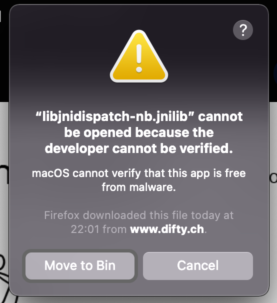 libjnidispatch cannot be opened on Mac · Issue #69 · thinkingrock-gtd/tr-pc · GitHub