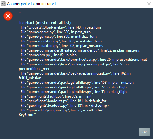 Game-breaking error on WWII campaign Normandy · Issue #2029 · dcs-liberation/dcs_liberation · GitHub