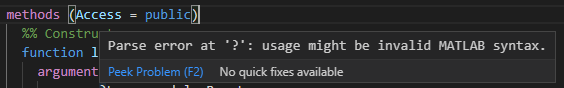 New ` ` Operator Not Recognized As Valid Syntax · Issue 112 · Gimly Vscode Matlab · Github