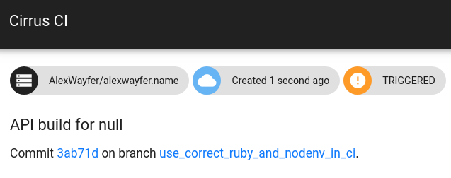 CI doesn't trigger for specific branch (PR) · Issue #736 · cirruslabs/cirrus-ci-docs · GitHub