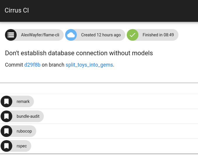 Add a link to branch on a page with build · Issue #326 · cirruslabs/cirrus-ci-web · GitHub