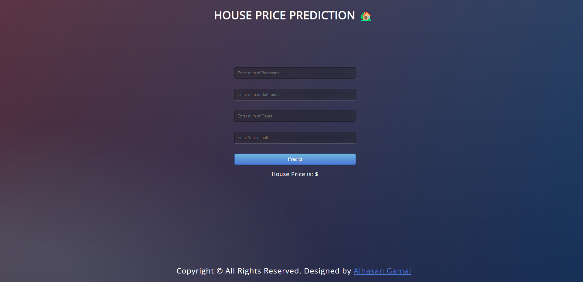 GitHub - alhasangamal/House-Price-Prediction-using-Flask