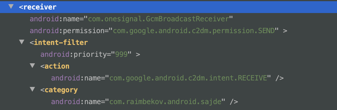 Unable to instantiate receiver GcmBroadcastReceiver · Issue #1200 · OneSignal/OneSignal-Android ...