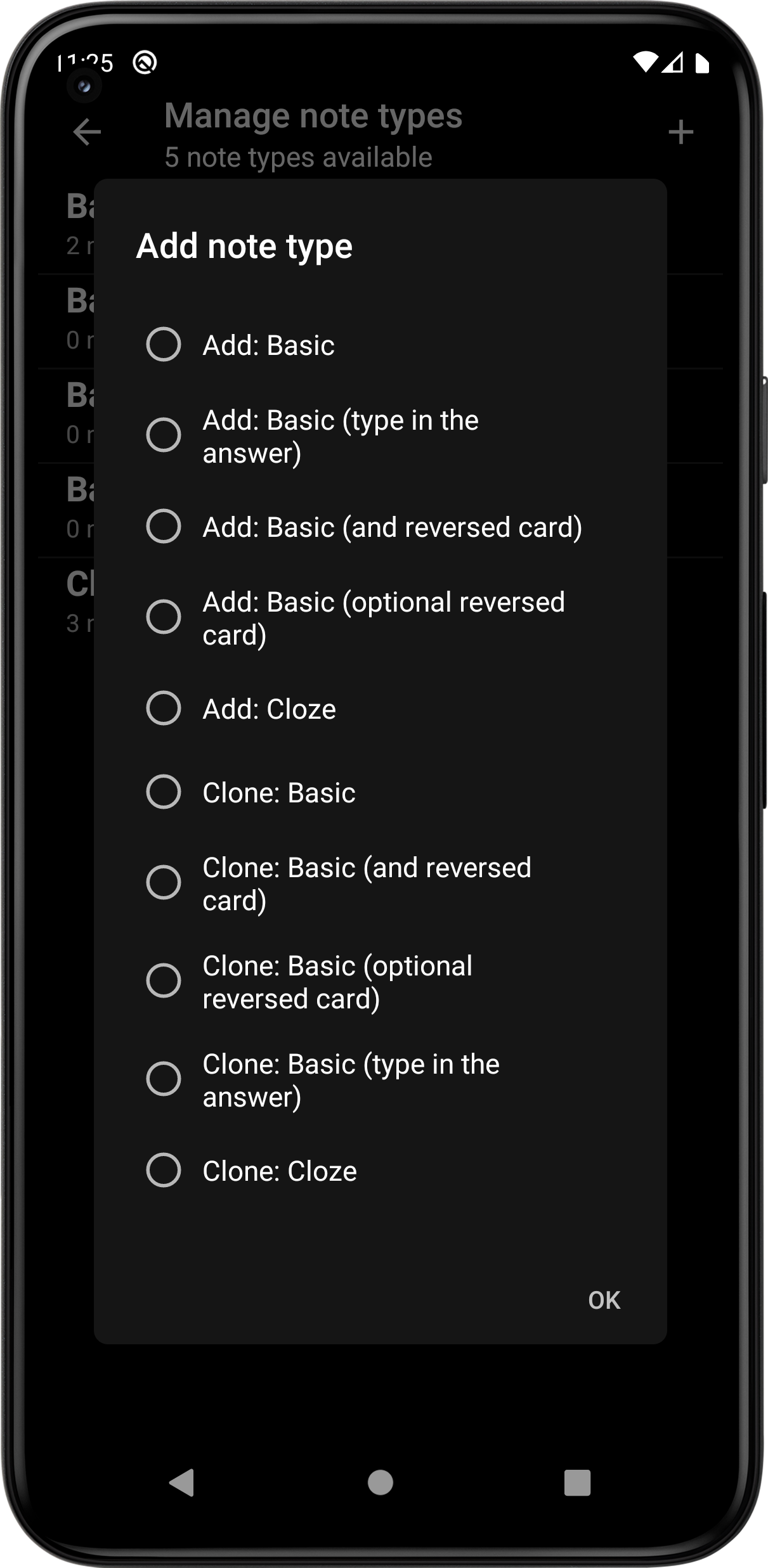 No Cancel Button In Add Note Type Dialog Issue 13647 Ankidroid 
