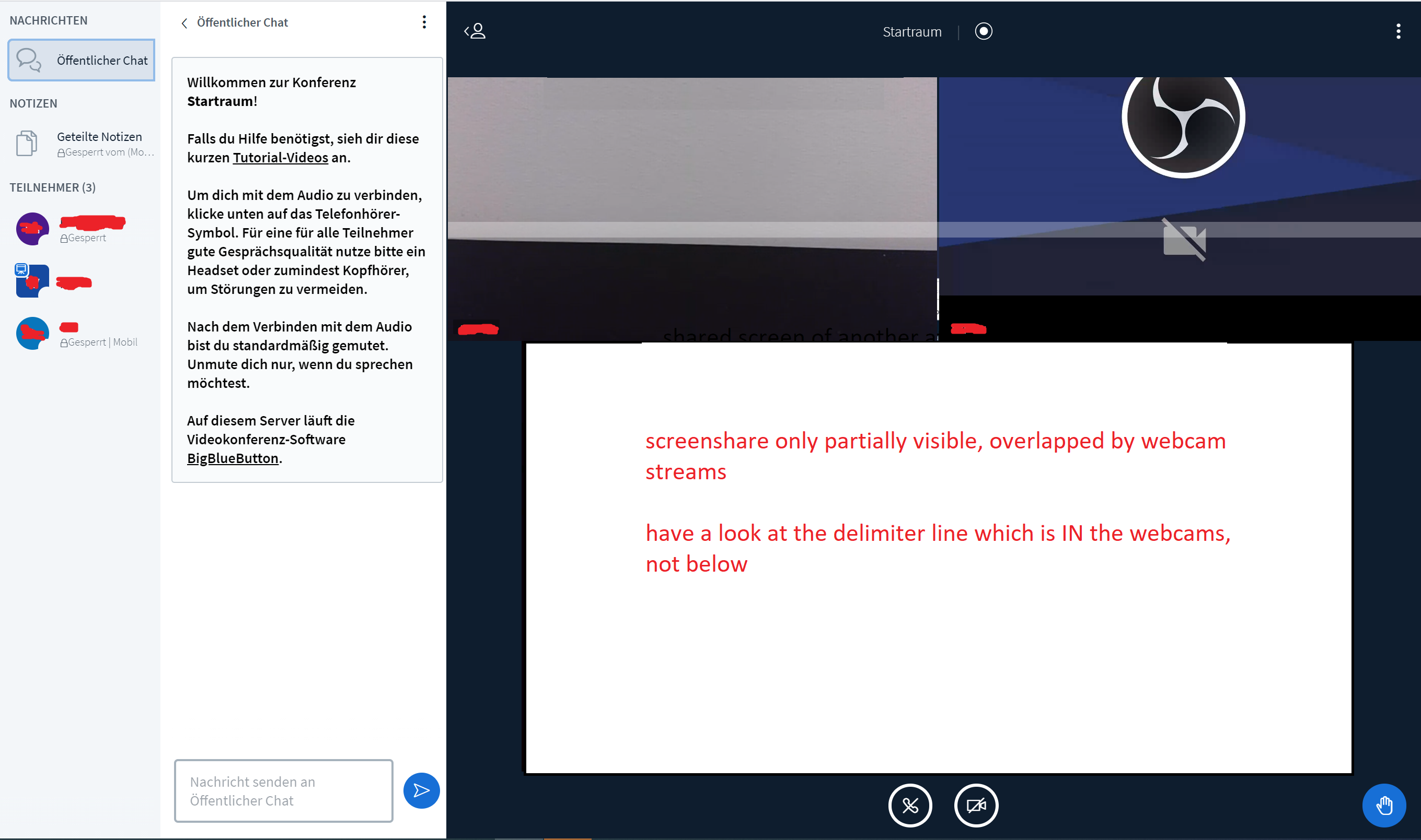 Screenshare may causes layout problem · Issue #11610 · bigbluebutton/bigbluebutton · GitHub