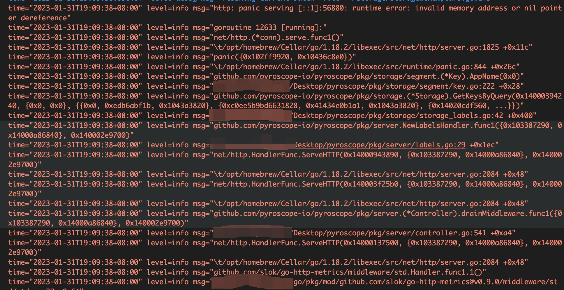 nil pointer panic while query labels' key · Issue #1830 · grafana ...
