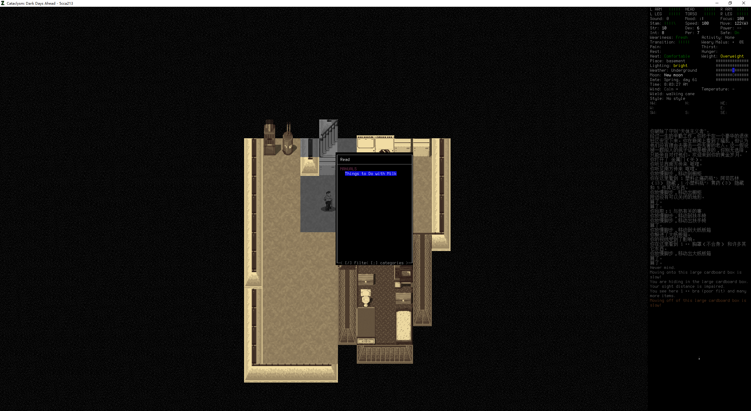 Lighting level always shows "bright" if player is not on level 0 ...