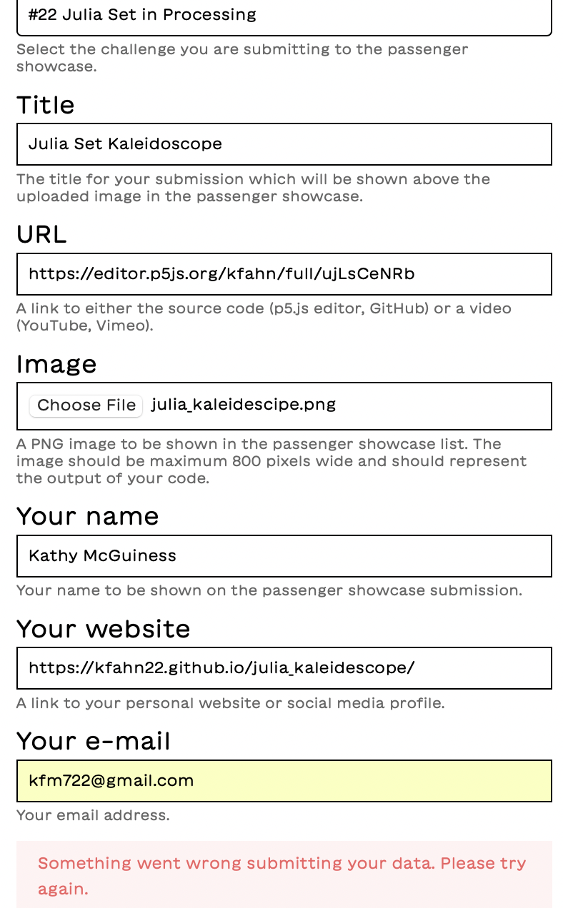 Passenger Showcase submission form · Issue #308 · CodingTrain/thecodingtrain.com · GitHub