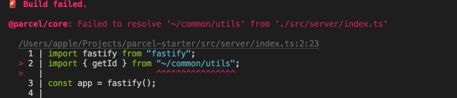path alias build error: @parcel/core: Failed to resolve... · Issue #7074 · parcel-bundler/parcel ...