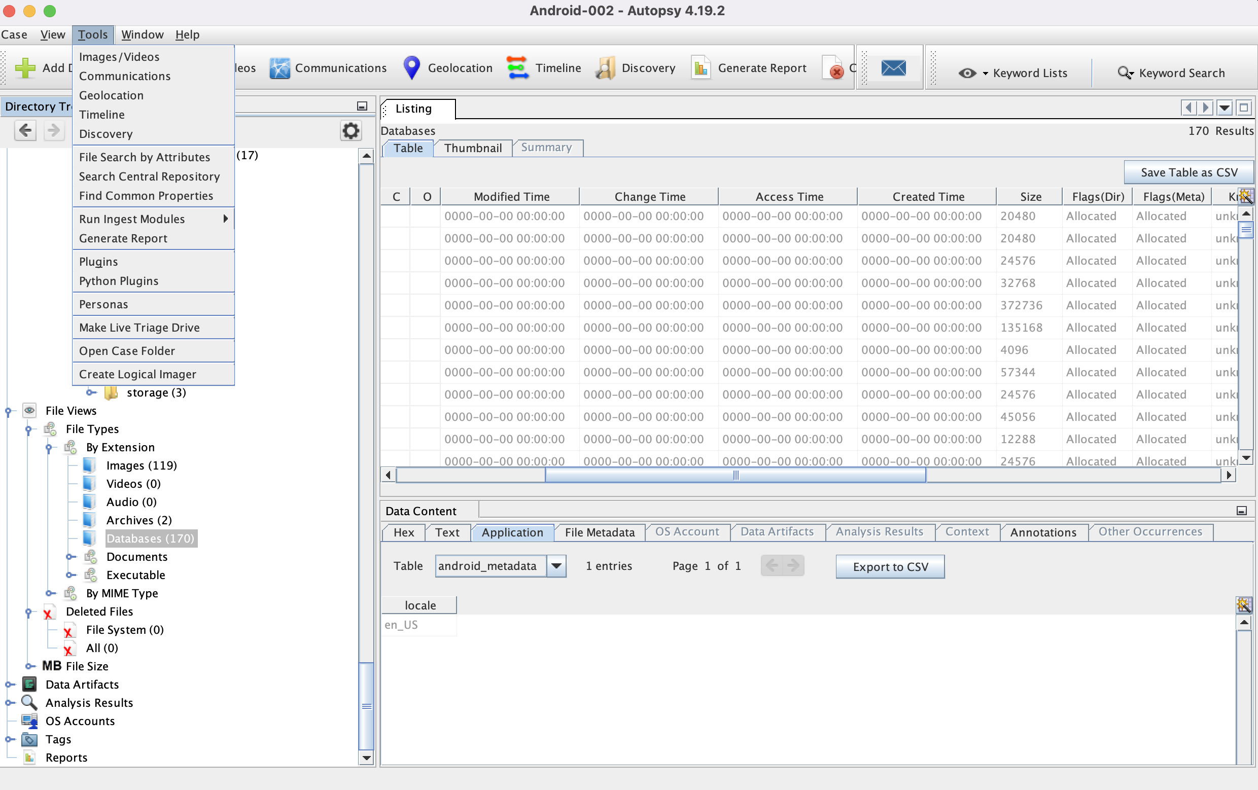 Mobile-App-forensic-tools-analysis/Autopsy Tool Implementation Details ...