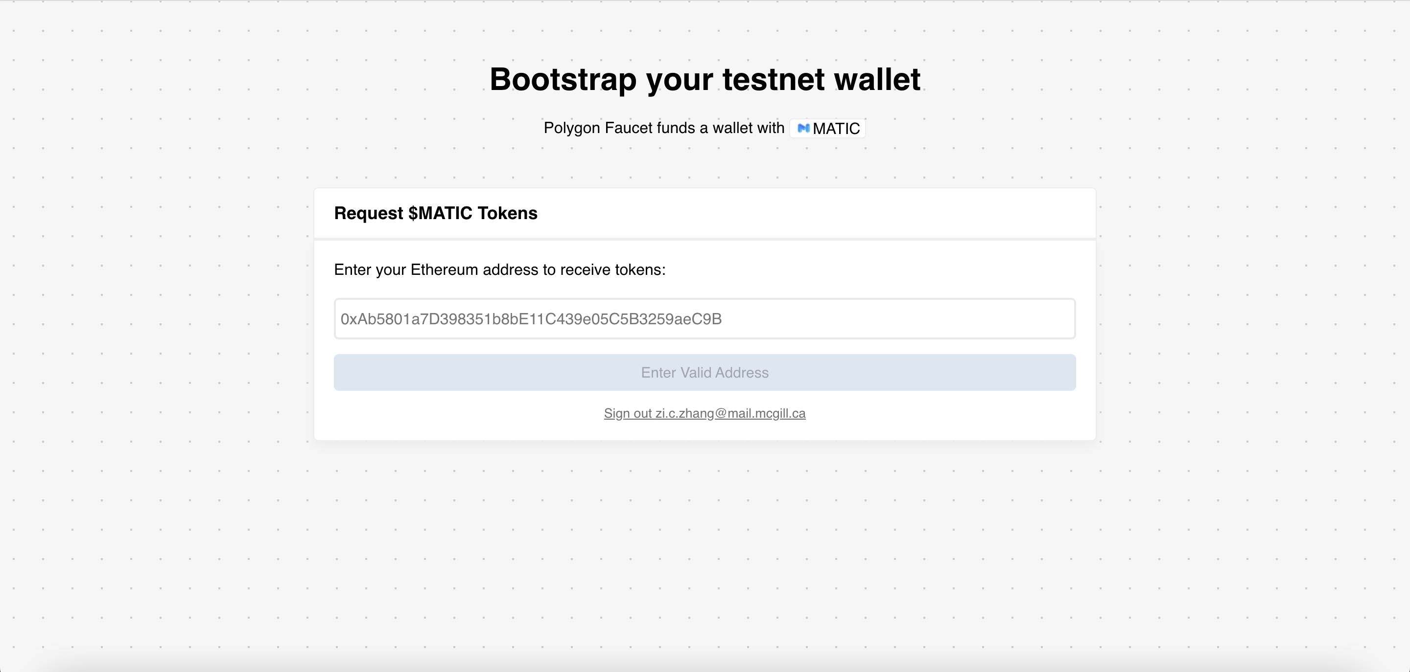 GitHub - zichzhang/polygon-faucet: $MATIC faucet for Polygon