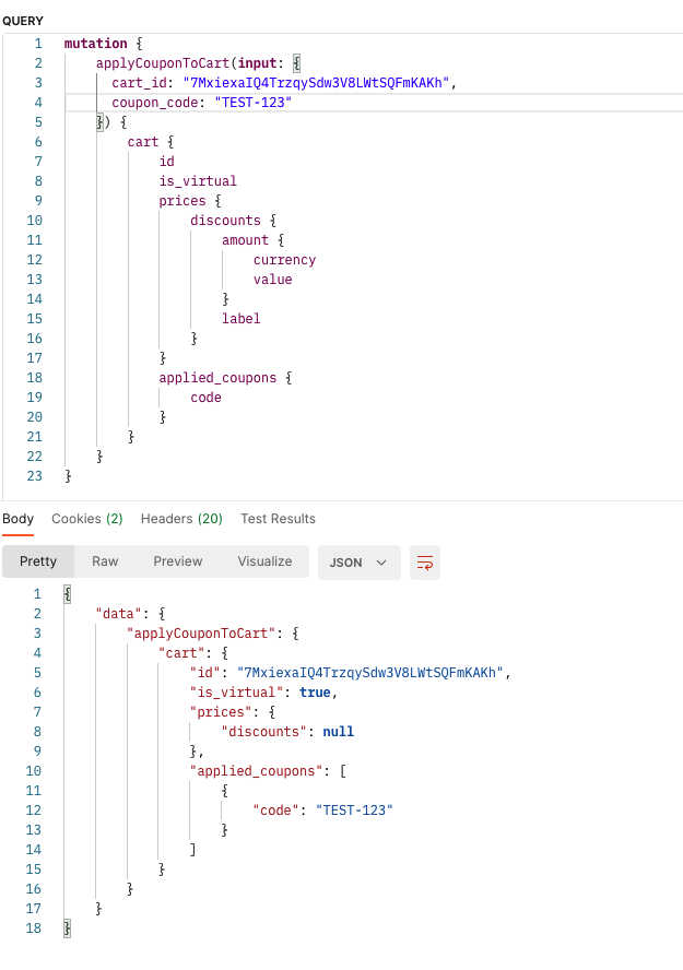 [2.4.5-p3] [GraphQL] Applied discounts not returned for virtual carts · Issue #37769 · magento ...