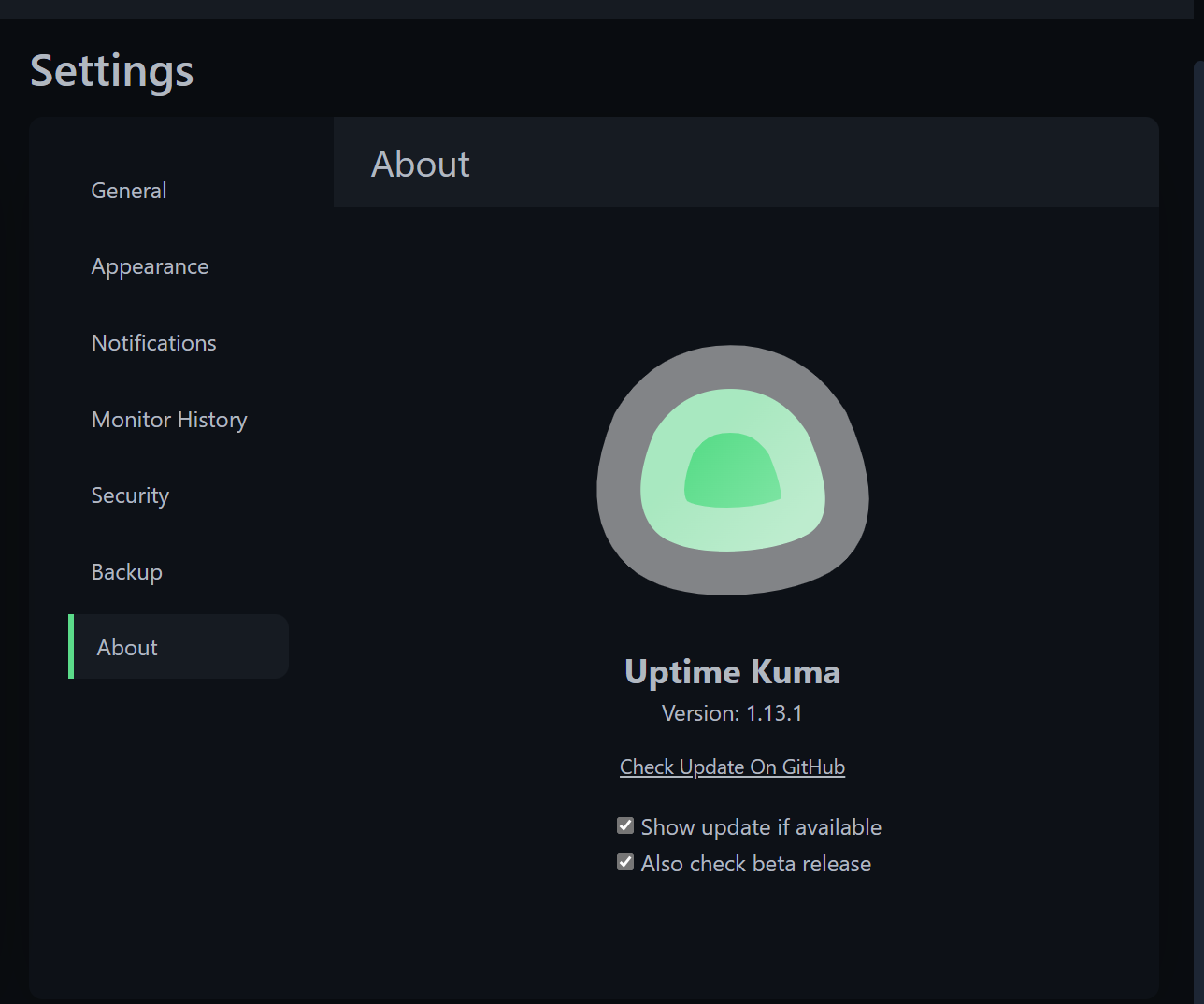 Update Alert Not Working · Issue 1469 · Louislamuptime Kuma · Github