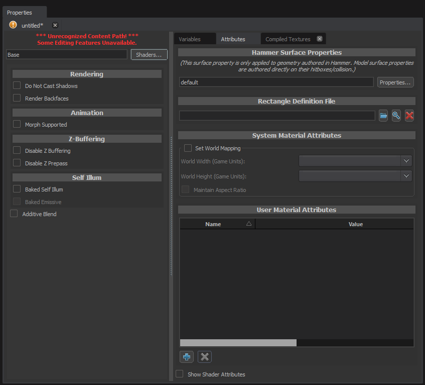 World Mapping attribute doesn't exist on Blendable shader · Issue #1649 ...