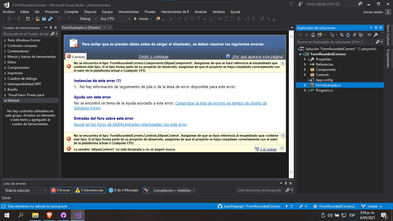 GitHub - juandiegows/FormRoundedCorners