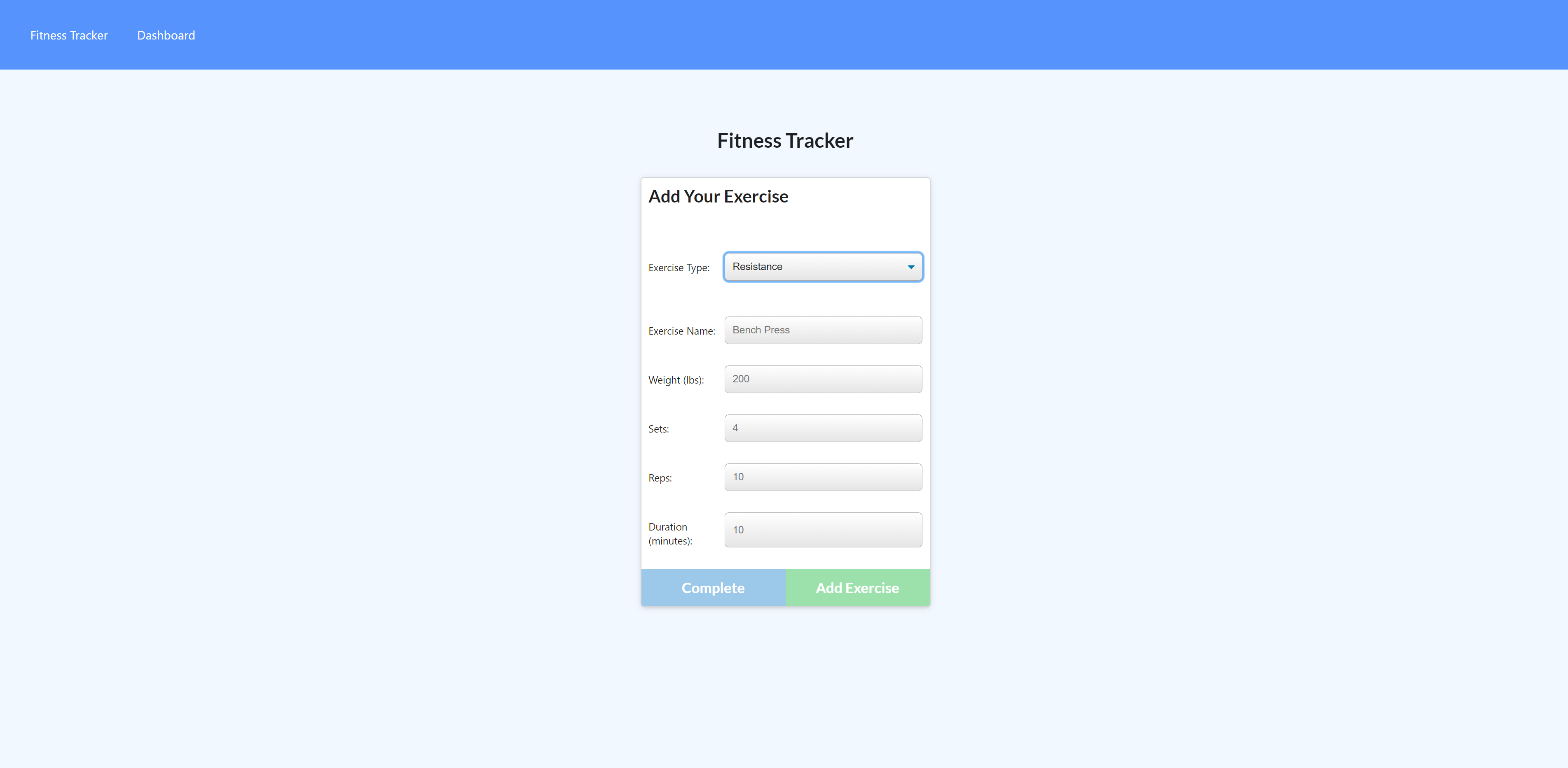 GitHub - melakusheri/Workout-Tracker