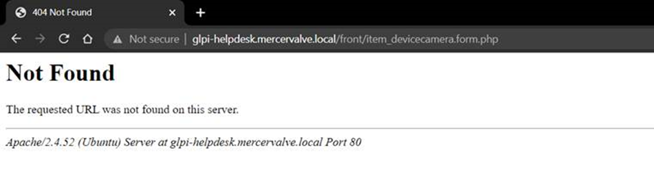 Can't add "Camera items" (404) · Issue #14186 · glpi-project/glpi · GitHub