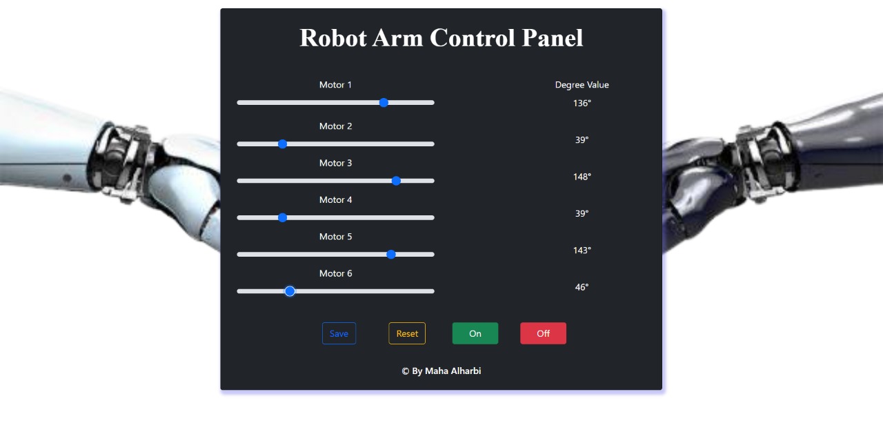 GitHub - maha-alharbi/Robot-arm-control-panel: Control panel for a ...