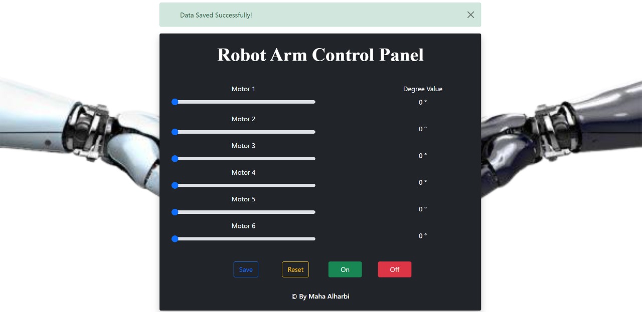 GitHub - maha-alharbi/Robot-arm-control-panel: Control panel for a ...