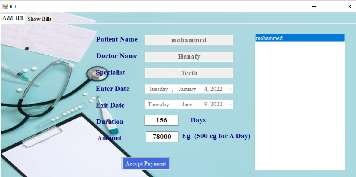 GitHub - mohammedfatoh/HospitalSystemManagement_DBProject: Hospital ...