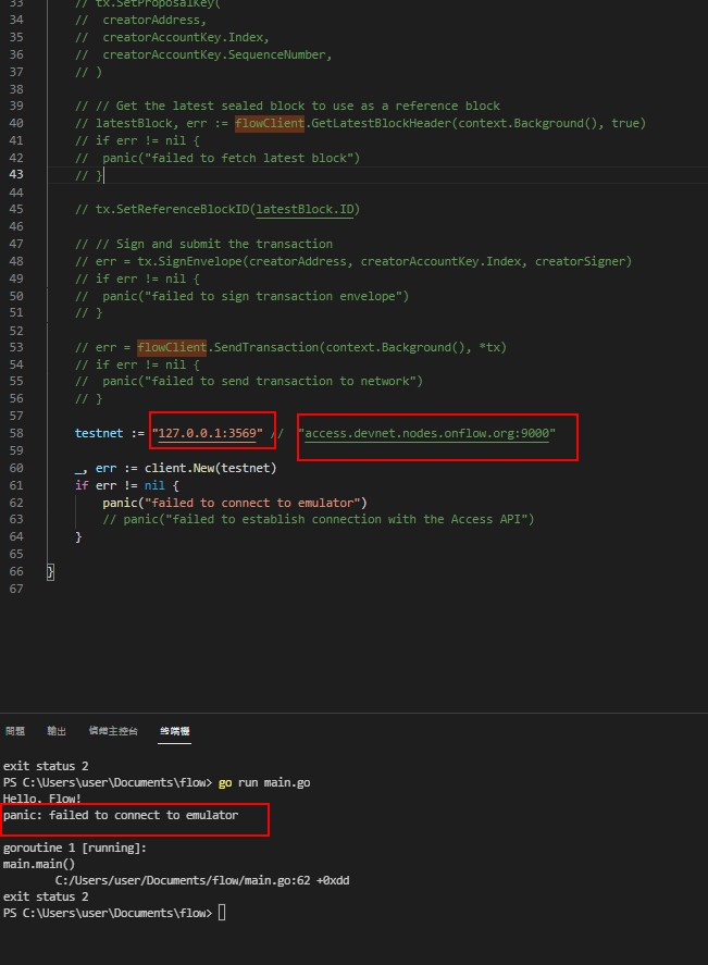 Use flow-go connect flow emulator failed! · Issue #1797 · onflow/flow-go · GitHub