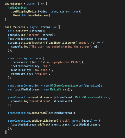 Display Share screen in IOS is not working, android work fine · Issue ...