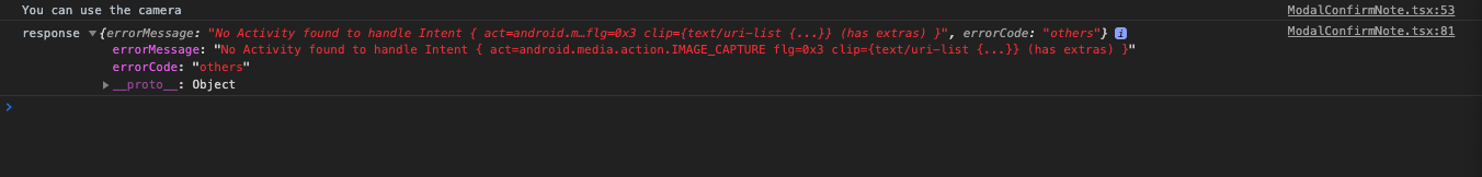 [🐛] Launchcamera Is Not Working On One Plus · Issue 1800 · React