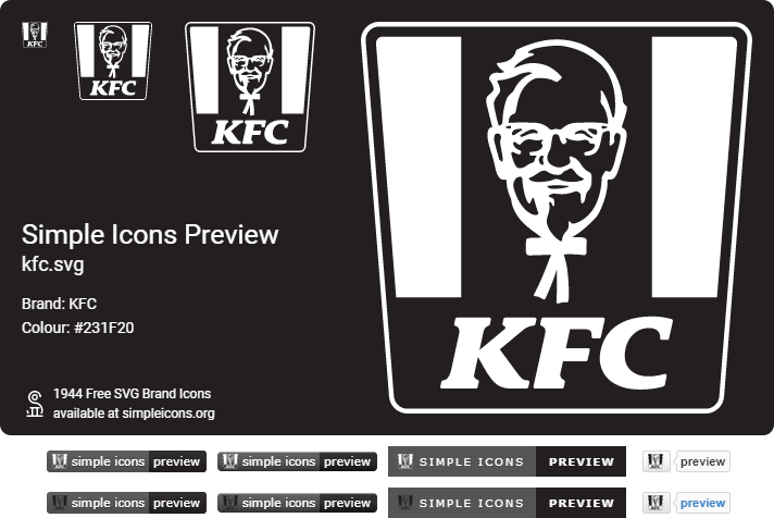 Emblema KFC · Issue #5404 · simple-icons/simple-icons · GitHub