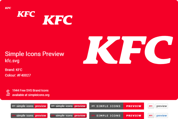Emblema KFC · Issue #5404 · simple-icons/simple-icons · GitHub