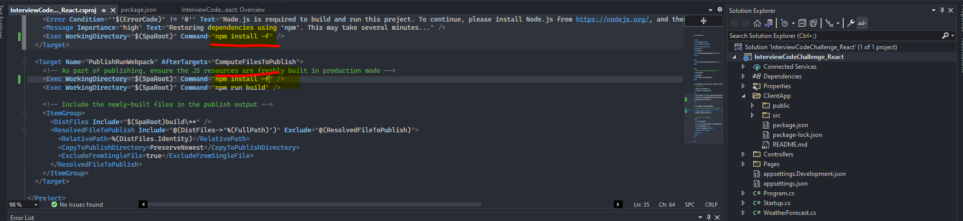 GitHub - iflointerviews/InterviewCodeChallenge_React: "This project structure is a basic ...