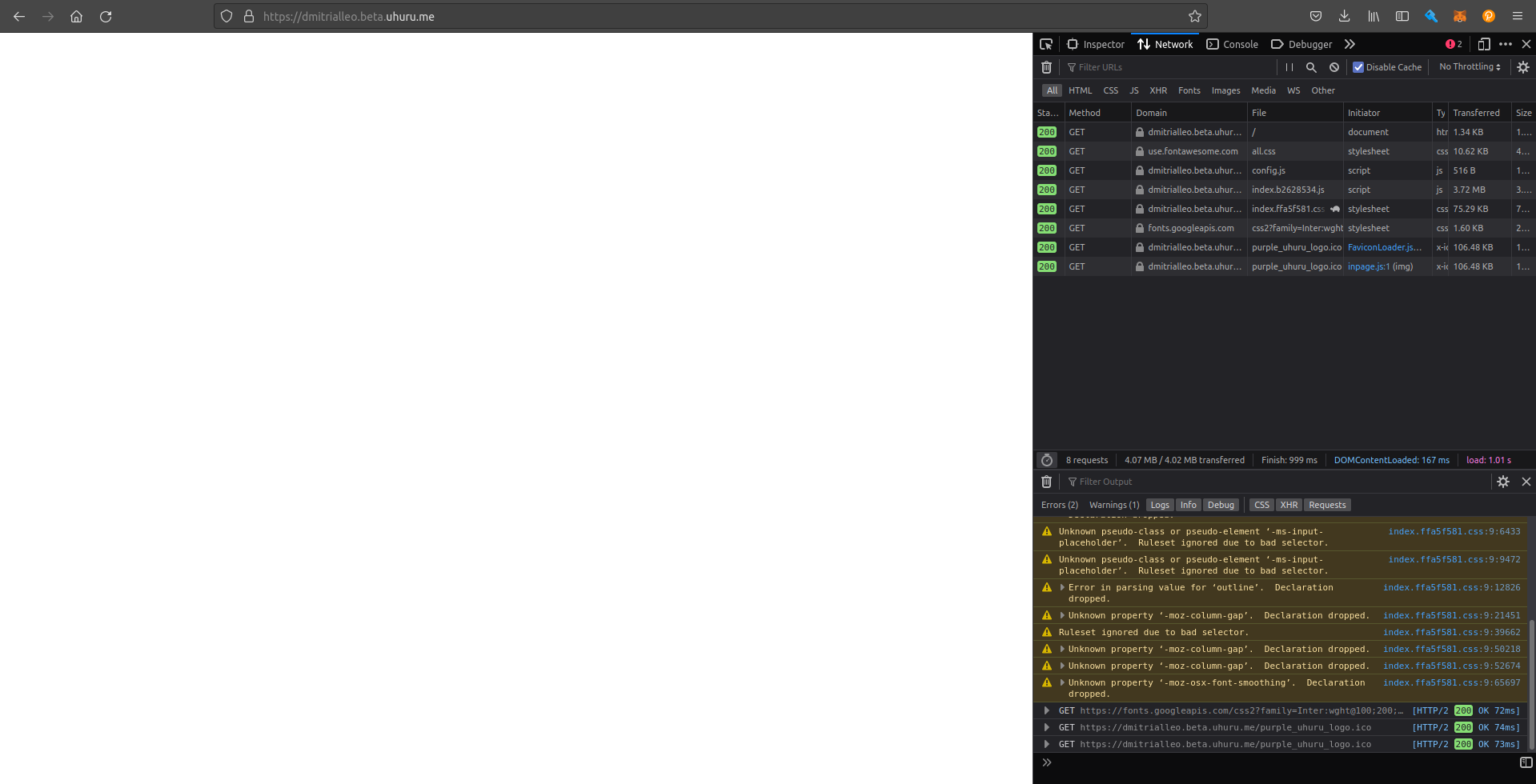 Uhuru login redirects to blank screen · Issue #506 · threefoldtech/freeflow_twin_main · GitHub
