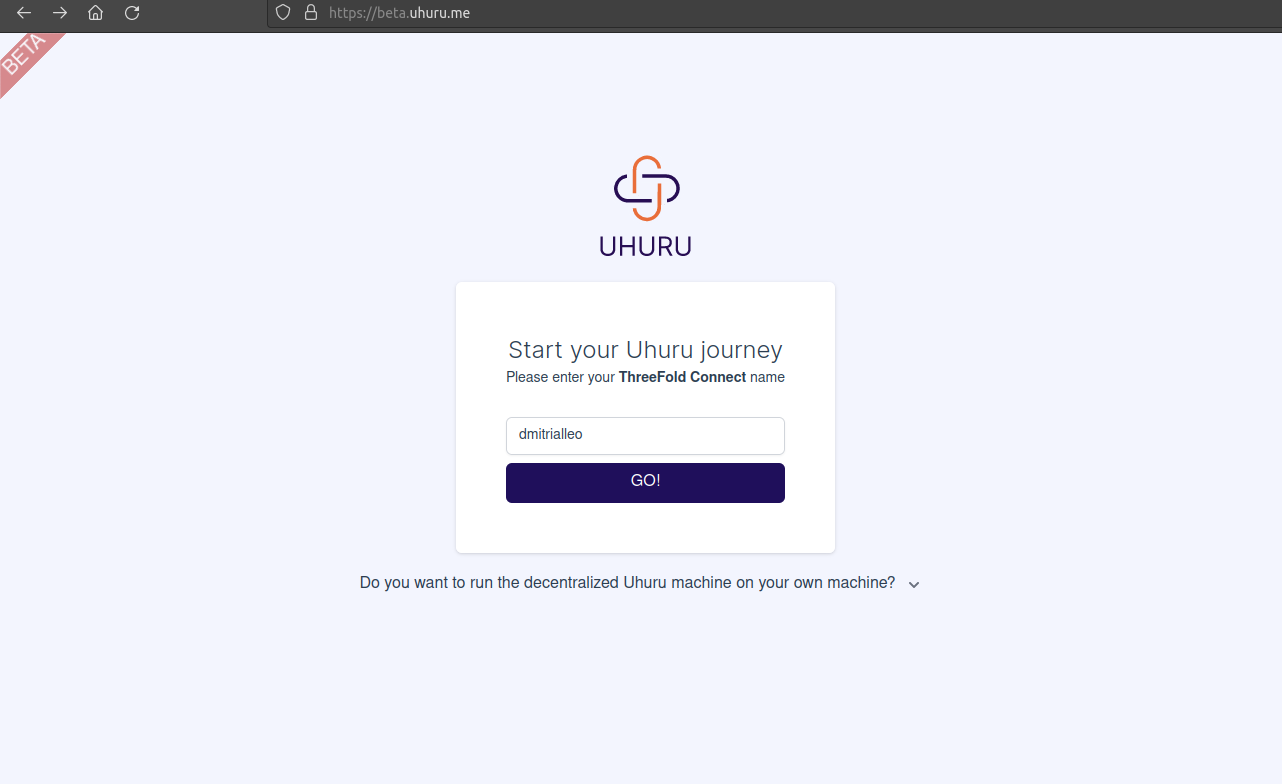Uhuru login redirects to blank screen · Issue #506 · threefoldtech/freeflow_twin_main · GitHub