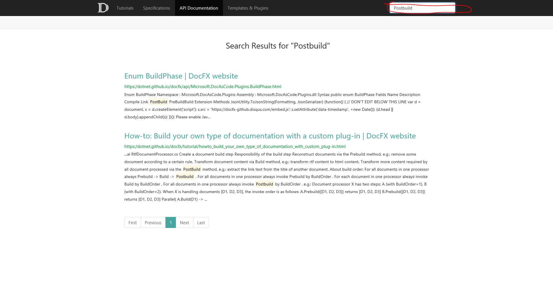 Problem finding Methods in Search funktion · Issue #5892 · dotnet/docfx · GitHub