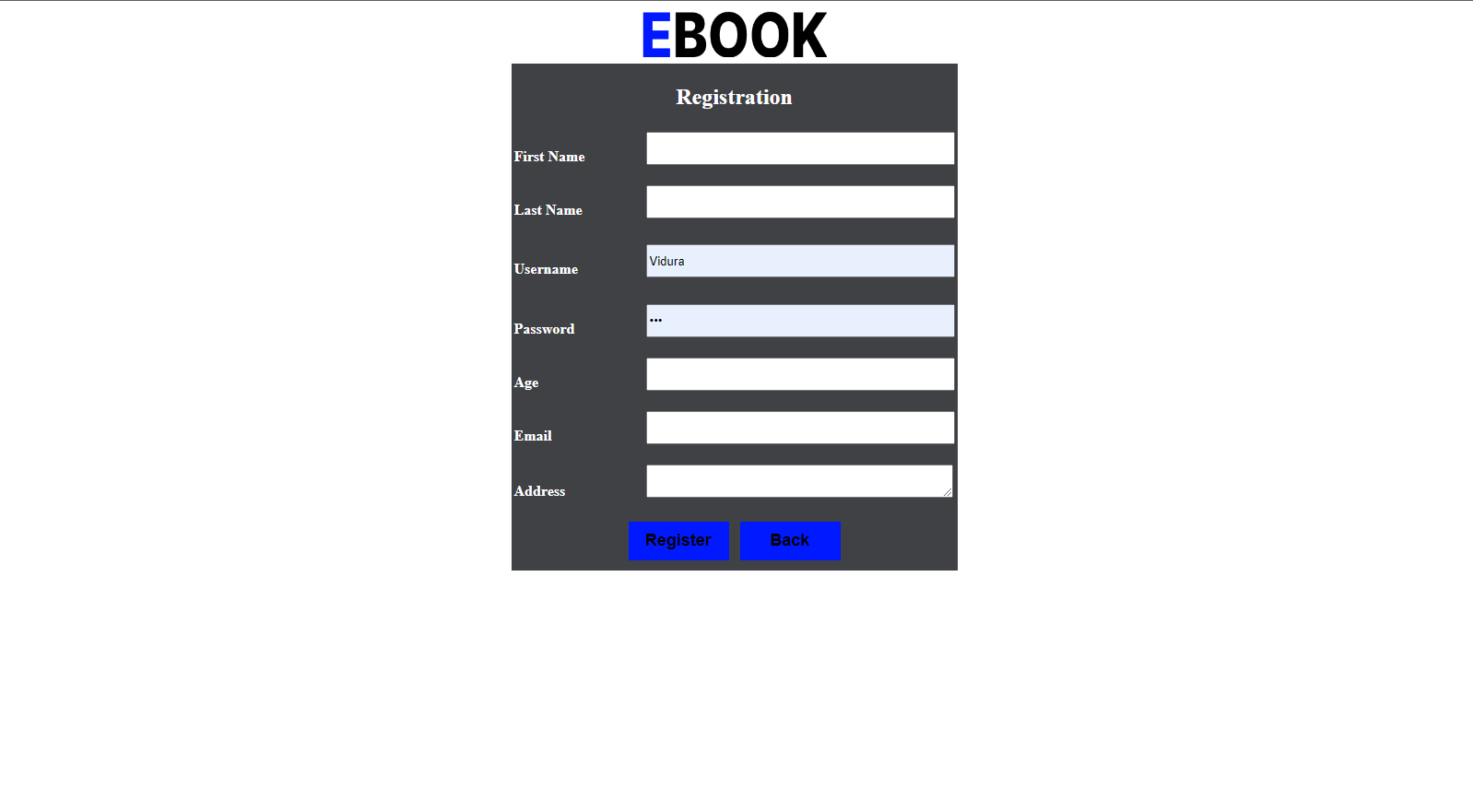 GitHub - vidu1234/E-Book-Online-Ordering-System: This Repository was ...
