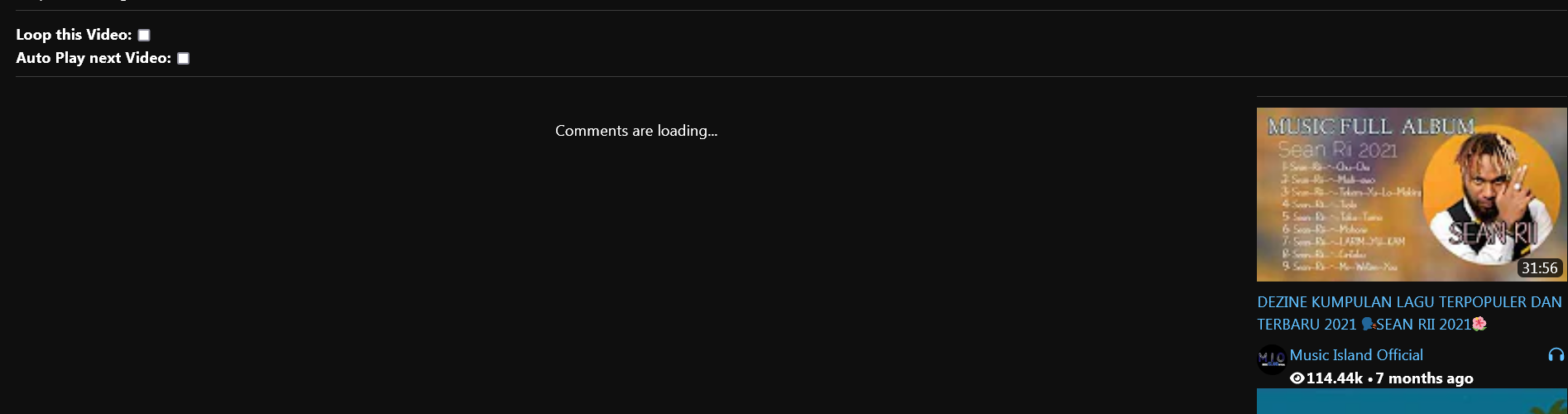 Video comments pending to load though the 'Show Comments' preference is unchecked · Issue #1074 ...
