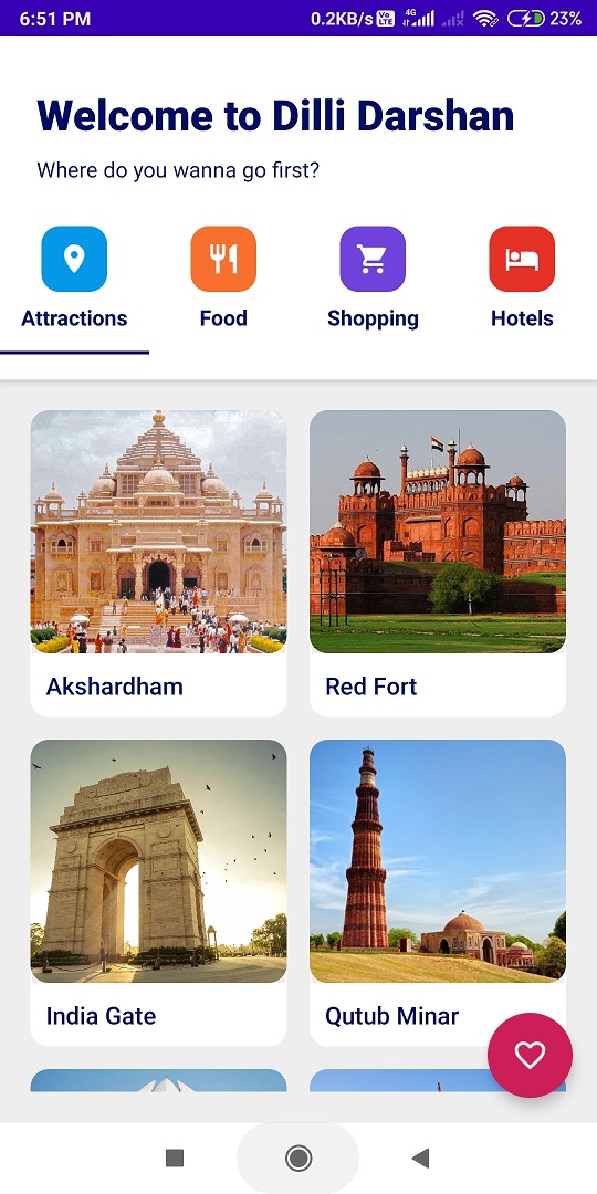 GitHub - nish591/DilliDarshan: Dilli Darshan is a tour guide app that provides necessary ...
