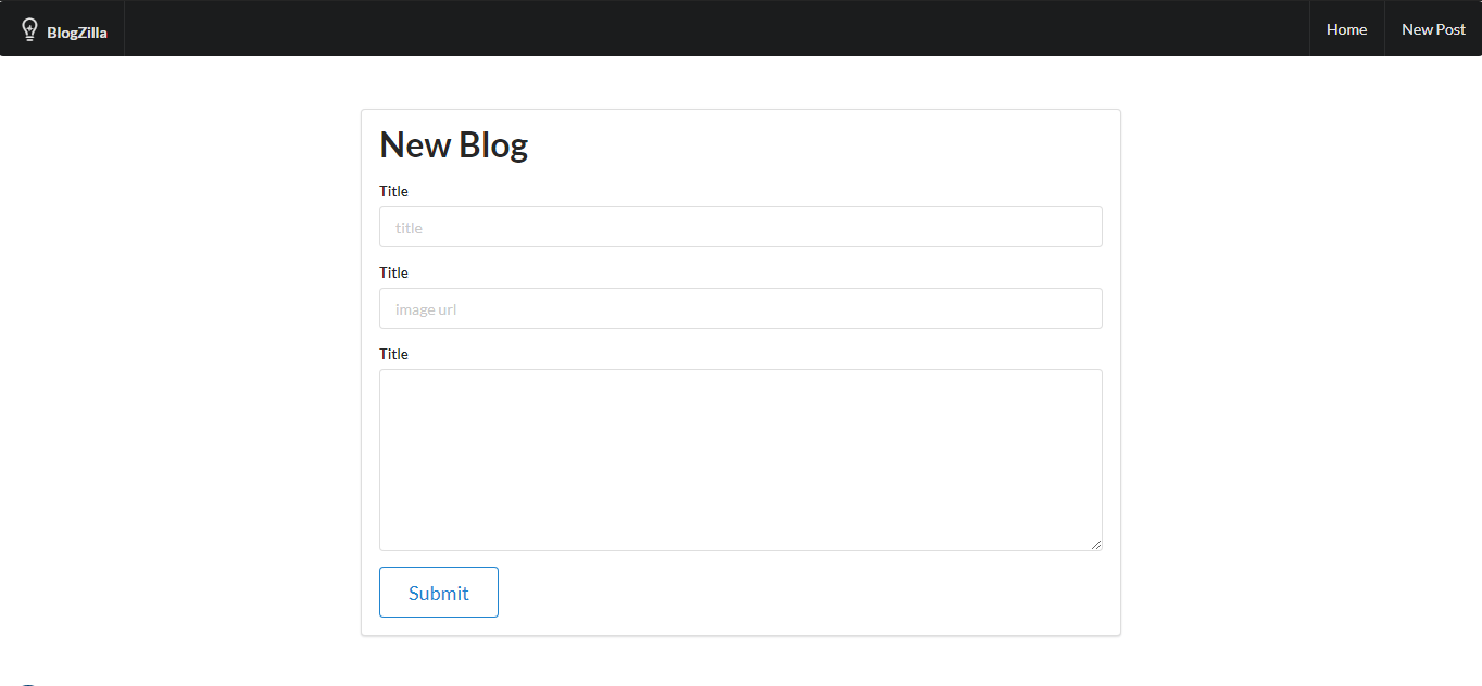GitHub - iamshubhamjangle/BlogZilla: BlogZilla - Blogging app made with ...