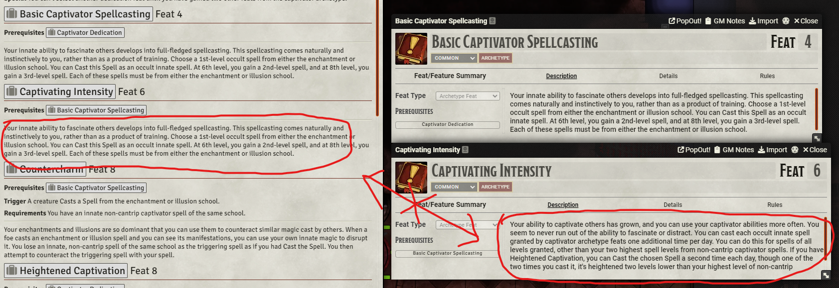 Captivator journal has wrong (duplicated) text for Captivating Intensity · Issue #6195 ...