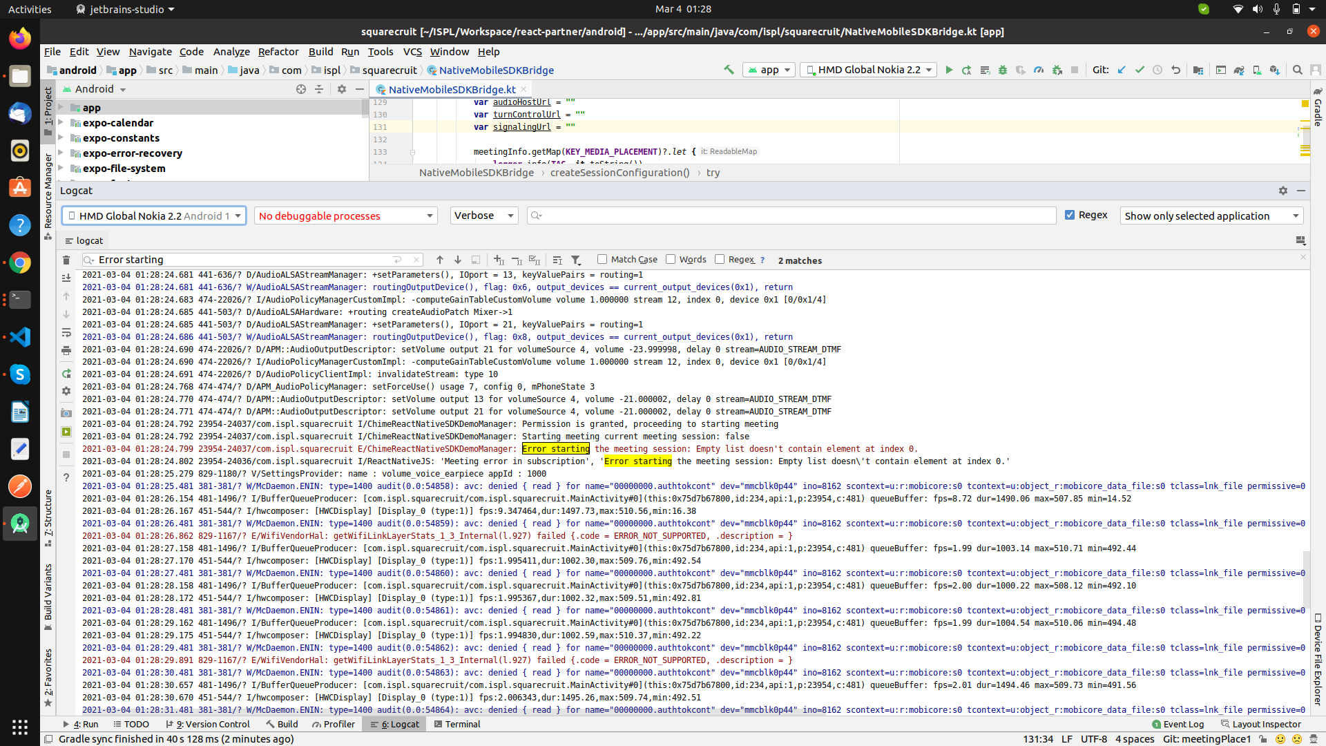 meeting not getting started even after passing proper data - React-native (Android) · Issue #61 ...
