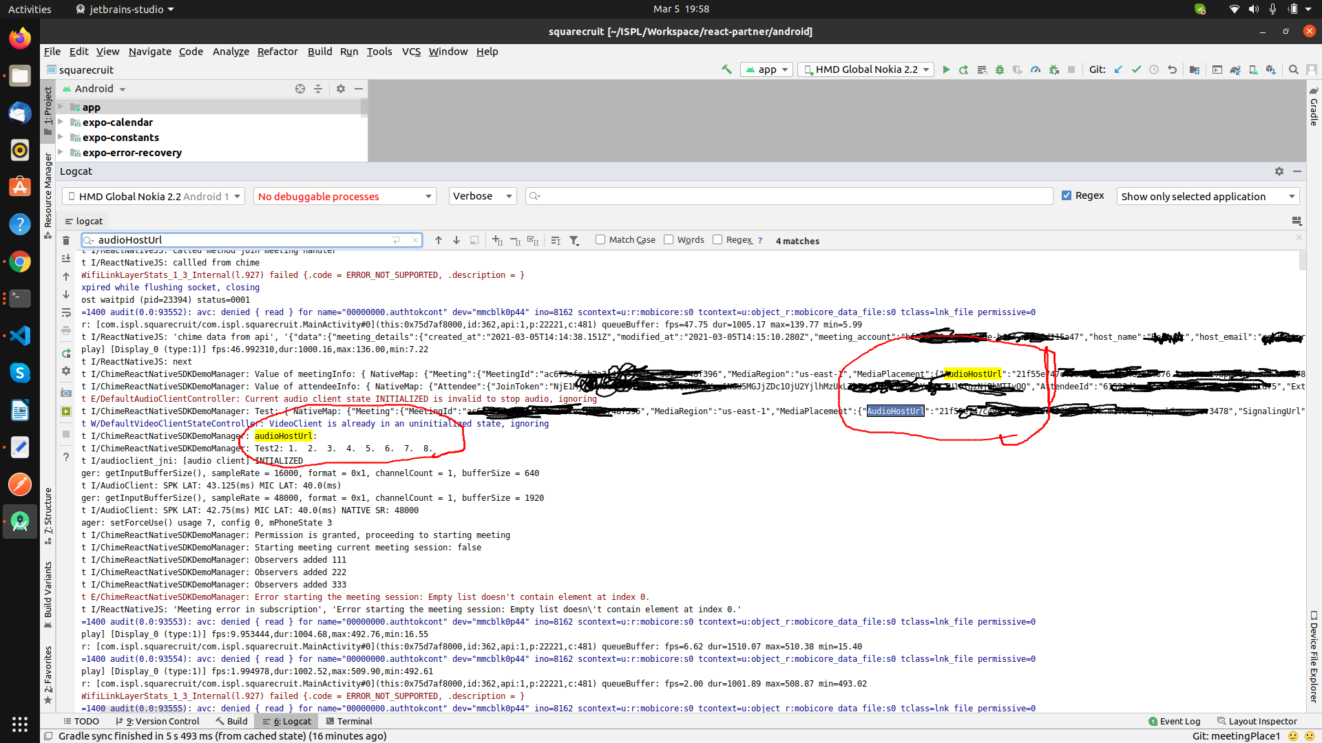 meeting not getting started even after passing proper data - React-native (Android) · Issue #61 ...