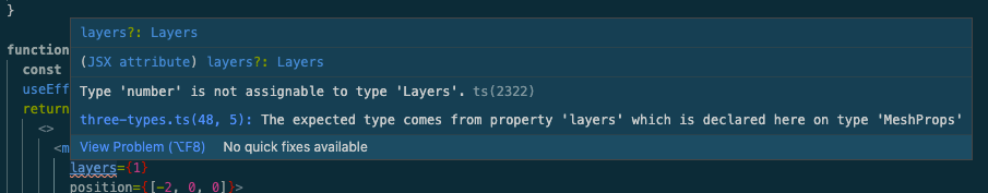 Layers do not work declaratively · Issue #1200 · pmndrs/react-three-fiber · GitHub