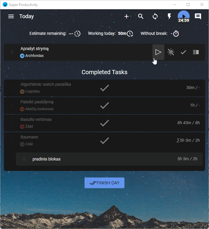 continuing a task asks if I want to quit · Issue #2371 · johannesjo/super-productivity · GitHub