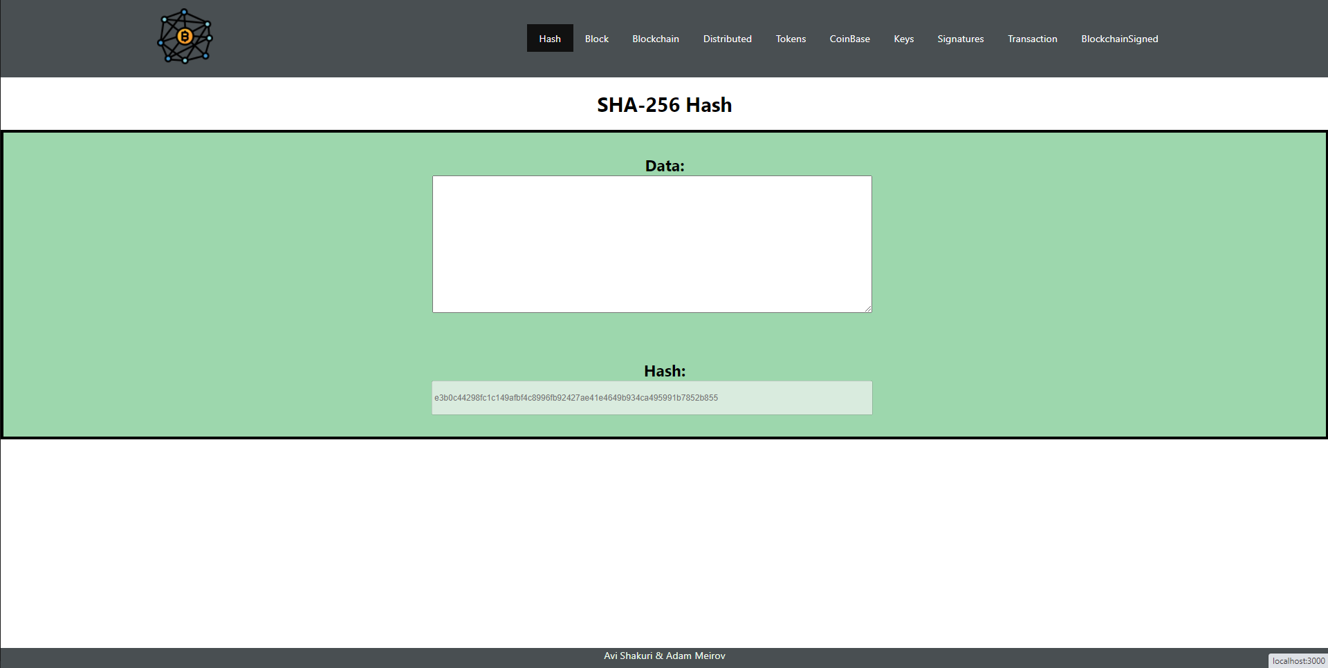 GitHub - ShakuriAvi/Blockchain-Frontend