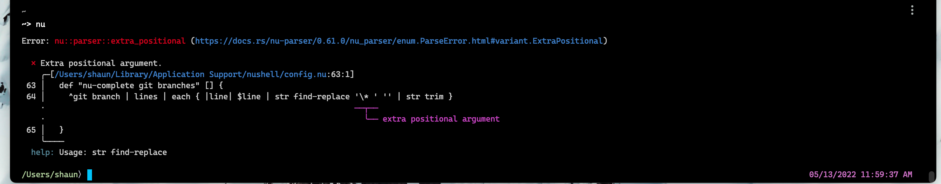 Error On Nushell Startup · Issue 5535 · Nushellnushell · Github 