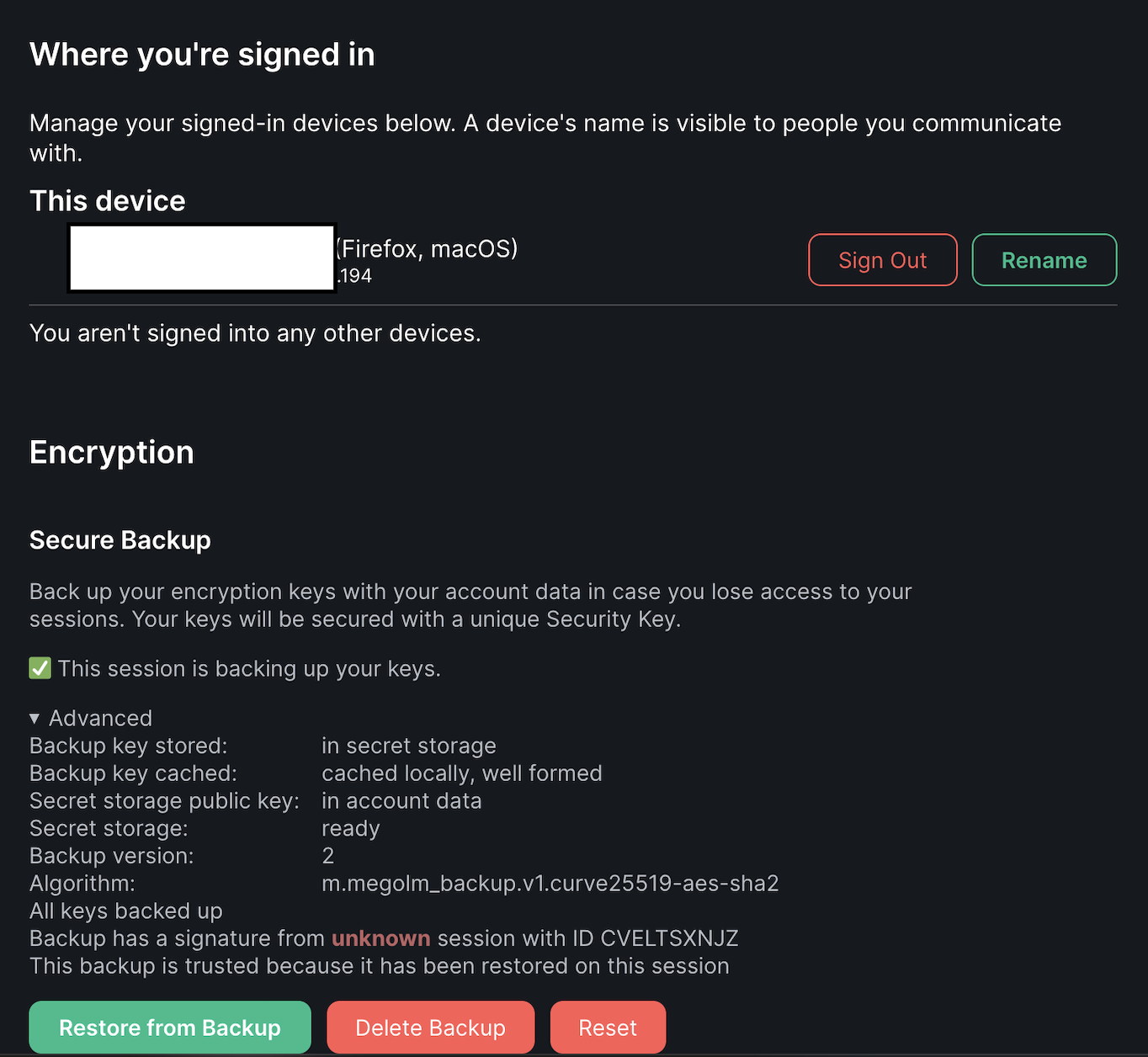 Spurious 'upgrade encryption' toast · Issue #17886 · element-hq/element-web · GitHub